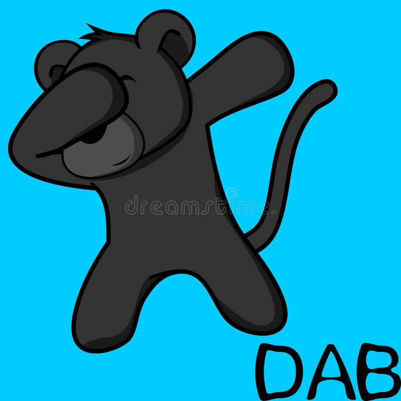 Dab Dabbing Pose Zebra Kid Cartoon Stock Vector - Illustration of ...