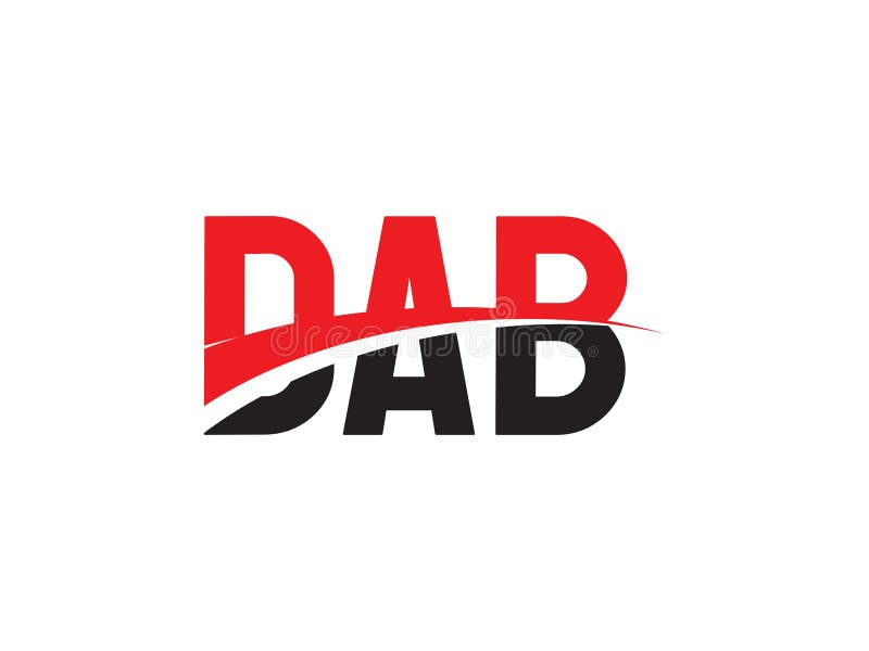 DAB Letter Initial Logo Design Vector Illustration Stock Vector ...