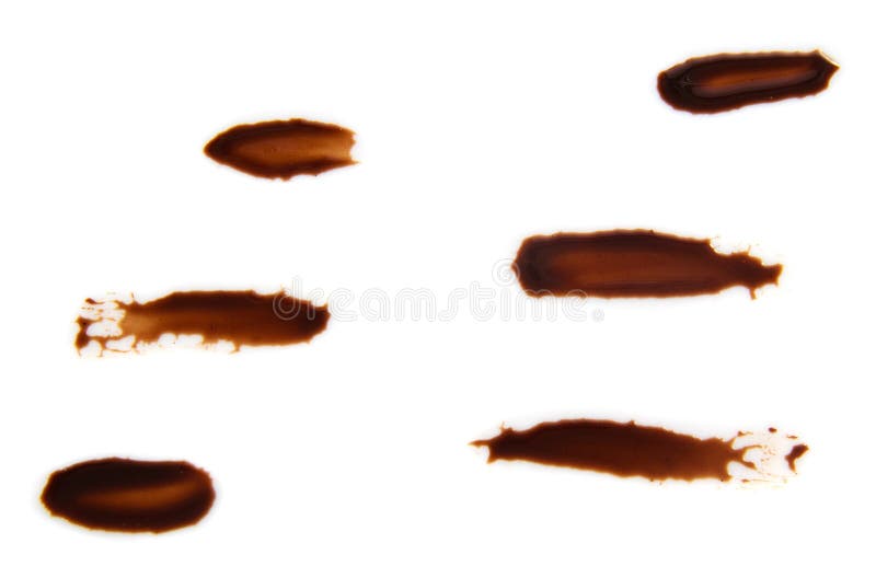 Dabs and Drops of Melted Chocolate Stock Photo - Image of candy, black ...