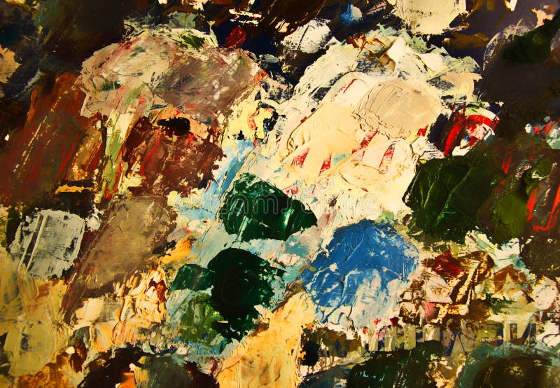 Dabs of an oil paint stock illustration. Illustration of colour - 9022284