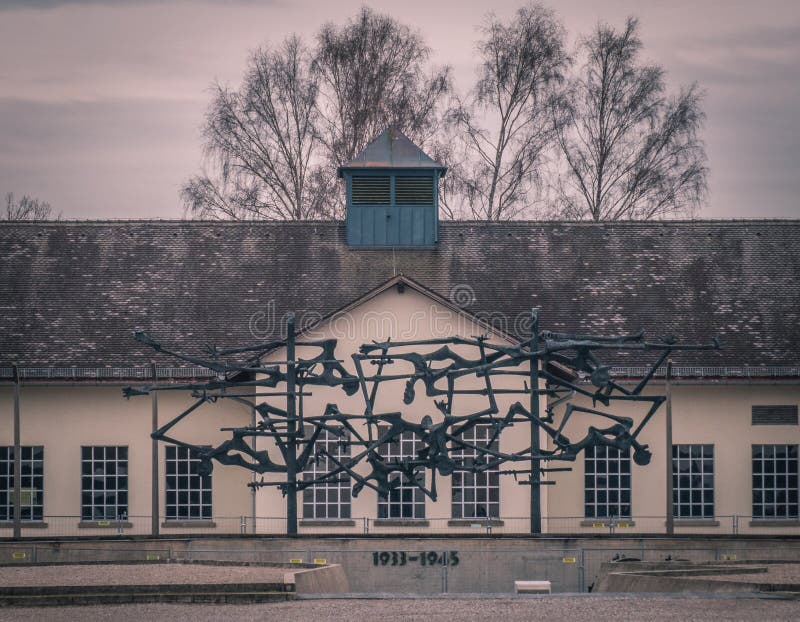 Dachau Concentration Camp Memorial Editorial Stock Image - Image of ...