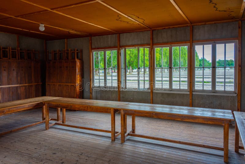 Dachau, Germany, August 15, 2022: Reconstructed Living Quarter a ...