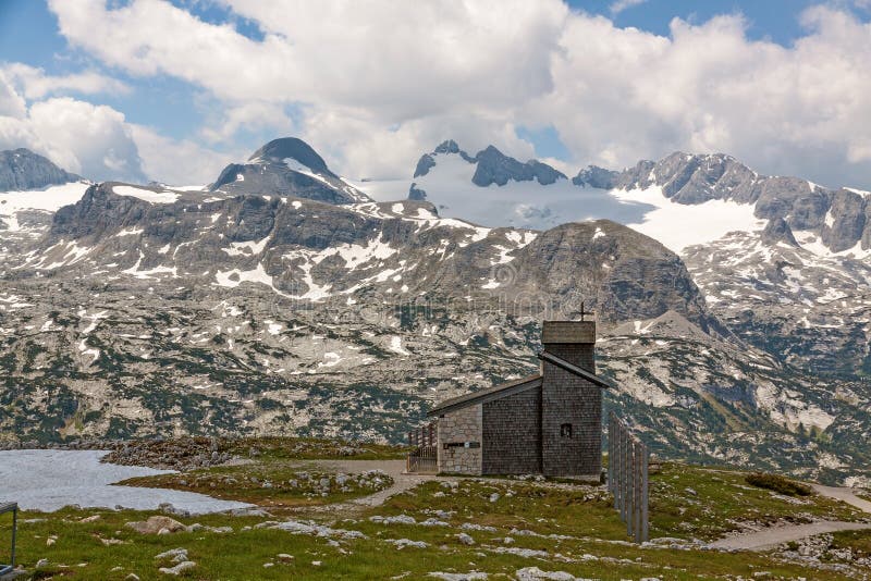 Dachstein-Krippenstein Chapel Stock Photo - Image of hike, european ...