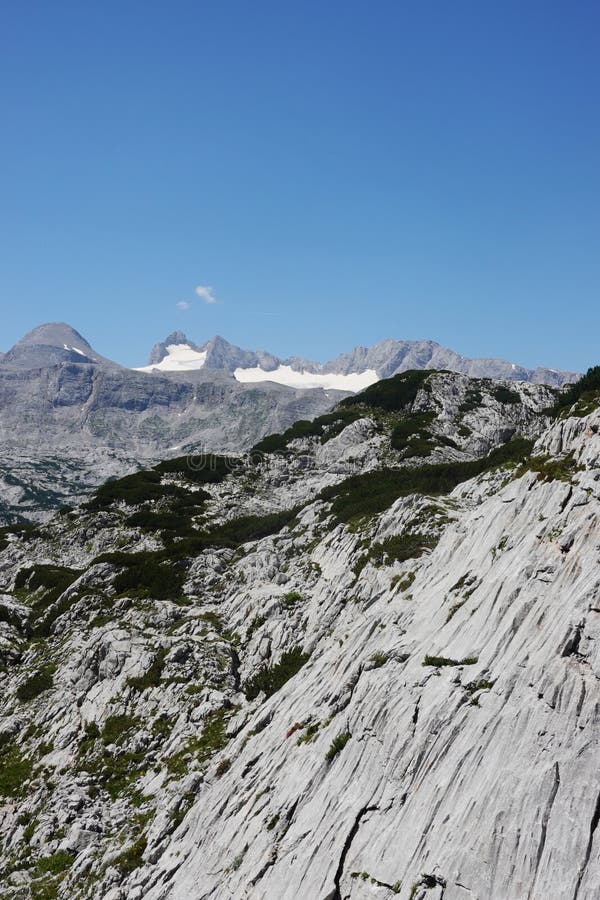Dachstein Mountain Massive in Upper Austria, Austria Stock Image ...