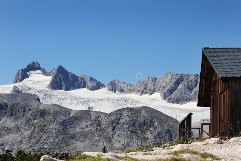 Dachstein panorama stock image. Image of glacier, austria - 58792277