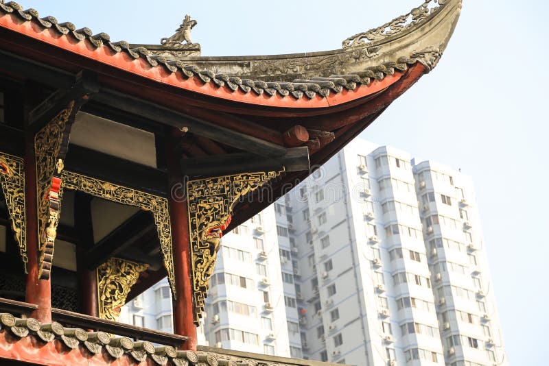 Daci Si Temple in Chengdu, China Stock Image - Image of temple, chengdu ...