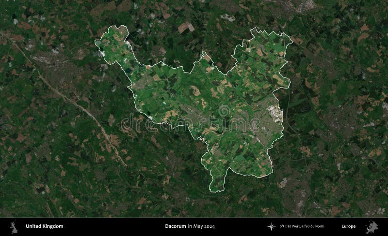 Dacorum Highlighted, United Kingdom. Sentinel. May 2024 Stock ...