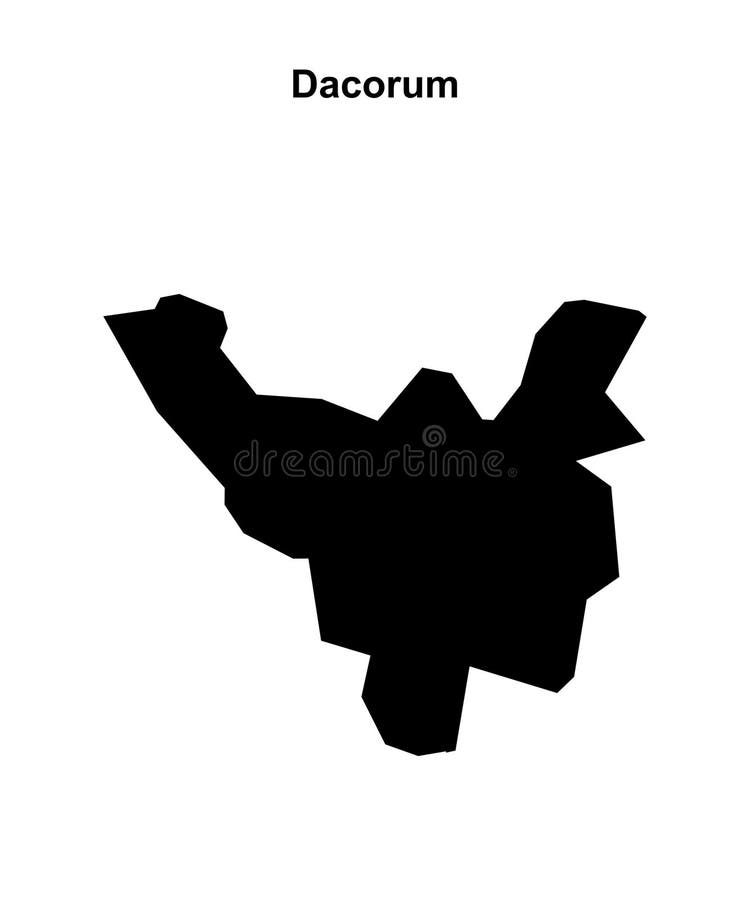 Dacorum outline map stock illustration. Illustration of administrative ...