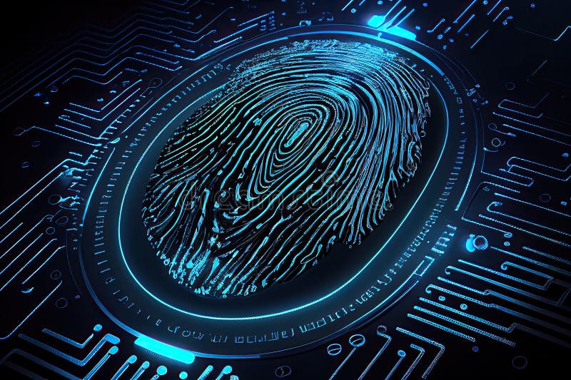 Dactylography or Fingerprinting Technology. Finger Print Scanning ...