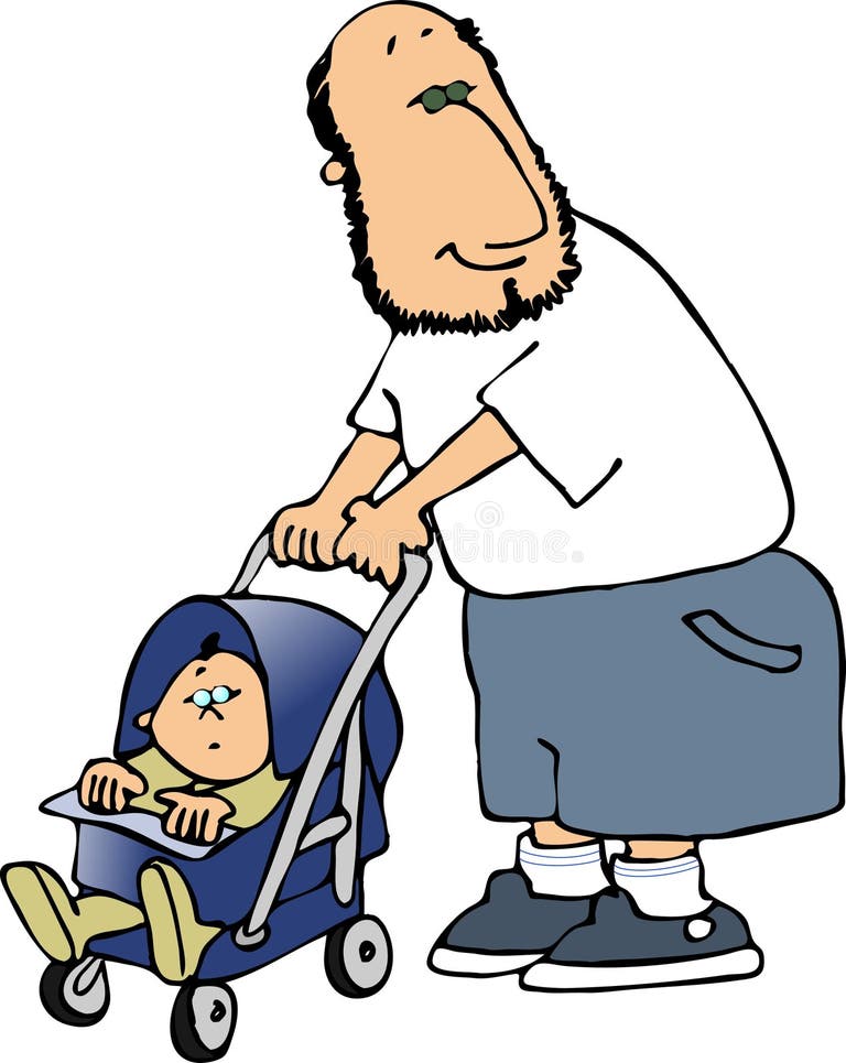 Dad Baby Stroller Stock Illustrations – 1,404 Dad Baby Stroller Stock ...