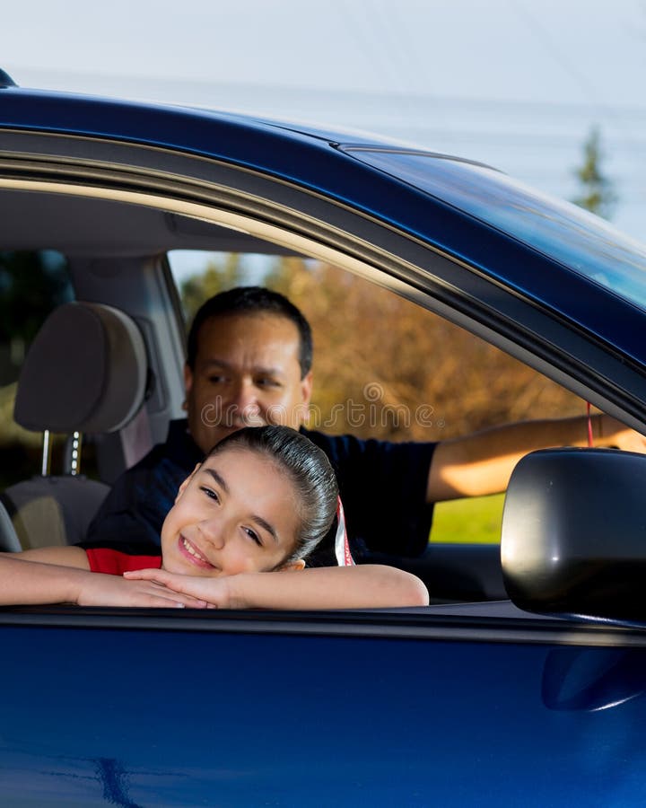 Dad Gets Ready To Drive Daughter To Practice Stock Photo - Image of ...