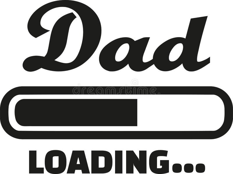 Dad Loading vector stock vector. Illustration of father - 107161516