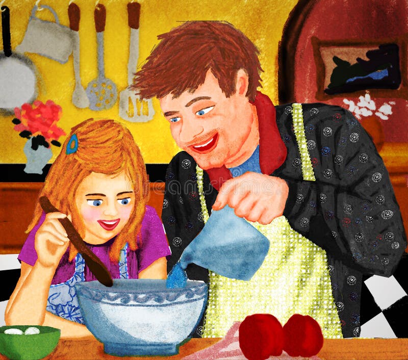 Dad and me stock illustration. Illustration of love, parents - 20914344