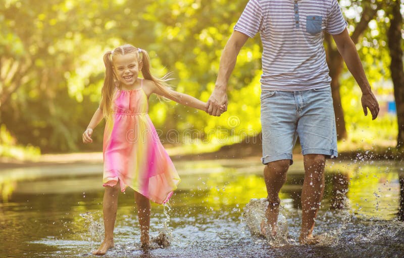 With Dad it`s always a Fun Day Stock Image - Image of bonding, female ...