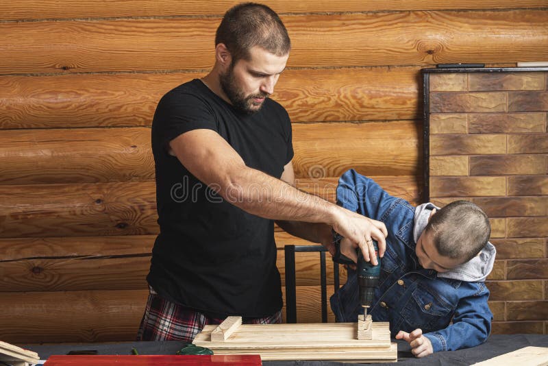 Carpentry Training Concept for Kids Stock Photo - Image of people ...