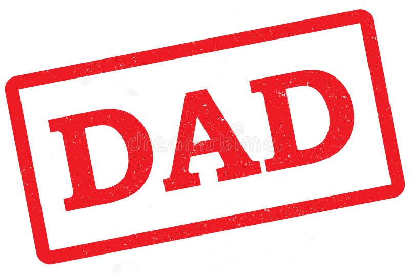 Dad Stamp stock vector. Illustration of father, rubber - 97345034