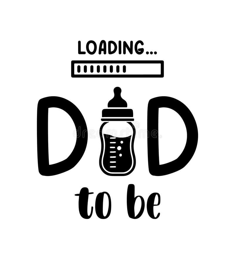 Dad to be loading stock illustration. Illustration of fatherhood ...