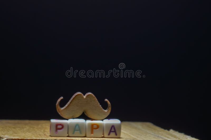 Dad Written on Wooden,papa Mean Dad Stock Photo - Image of concept ...