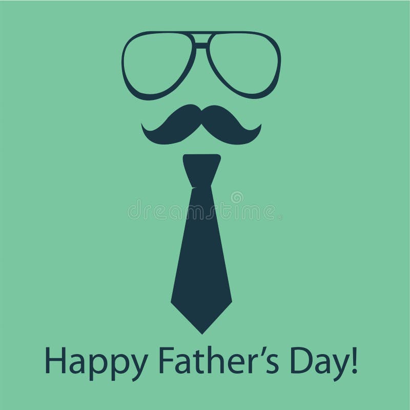 Father s day card stock vector. Illustration of fashion - 25110653