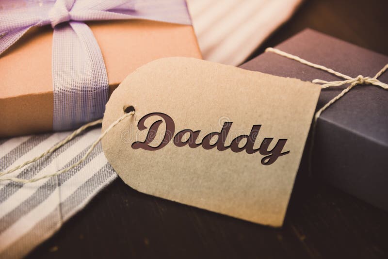 Daddy Letter Happy Fathers Day Present Gift Hipster Vintage Man Stock ...