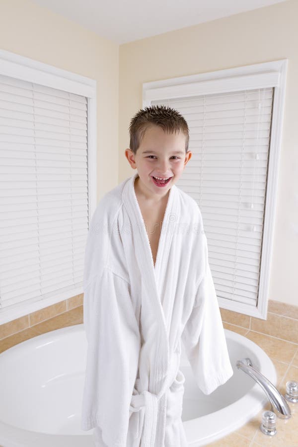 Daddy s Bathrobe stock image. Image of robe, looking - 22972959