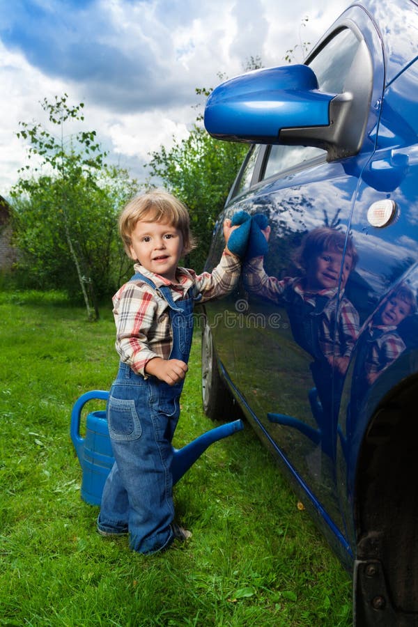 Daddy s little helper stock image. Image of hatchback - 26979739