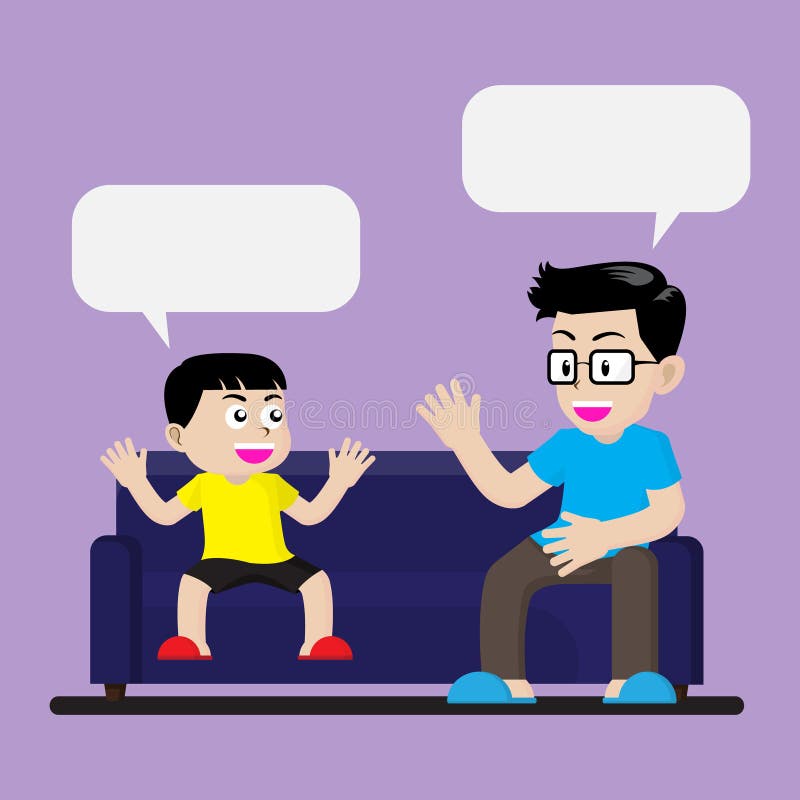Daddy Son Talking Stock Illustrations – 198 Daddy Son Talking Stock ...