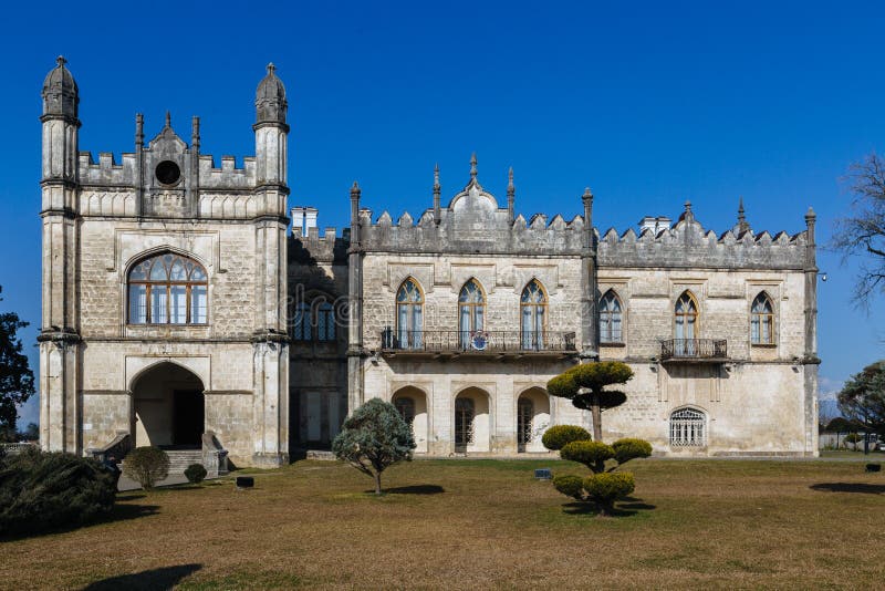Dadiani Palace in Zugdidi, Georgia Stock Photo - Image of drone, castle ...
