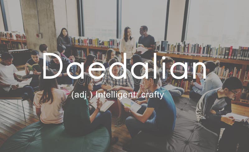 Daedalian Crafty Intelligent Artistic Smart Concept Stock Image - Image ...