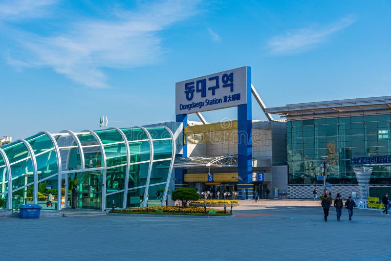 DAEGU, KOREA, OCTOBER 28, 2019: Dongdaegu Train Station, Republic of ...