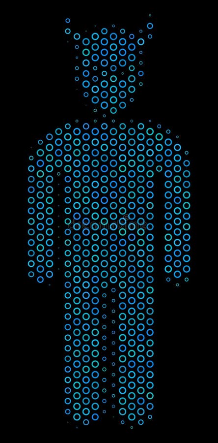 Daemon Composition Icon of Halftone Spheres Stock Vector - Illustration ...