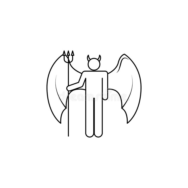 Daemon Icon. Element of Angel and Demon Icon for Mobile Concept and Web ...