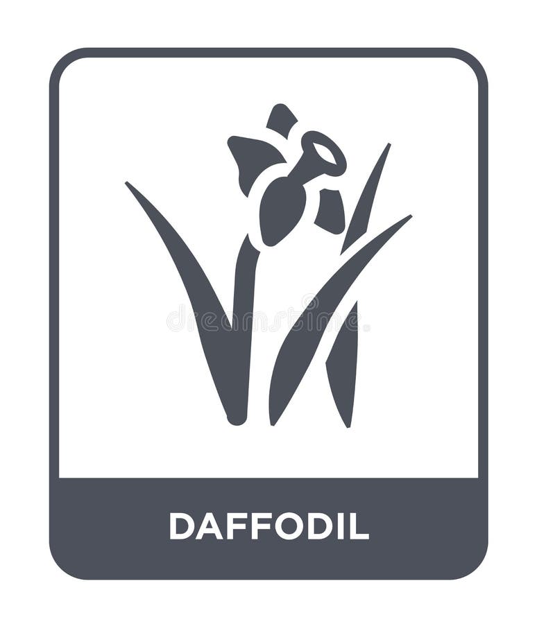 Daffodil Icon Vector Isolated on White Background, Daffodil Sign Stock ...