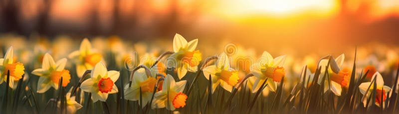 Daffodils Banner Stock Illustrations – 938 Daffodils Banner Stock ...