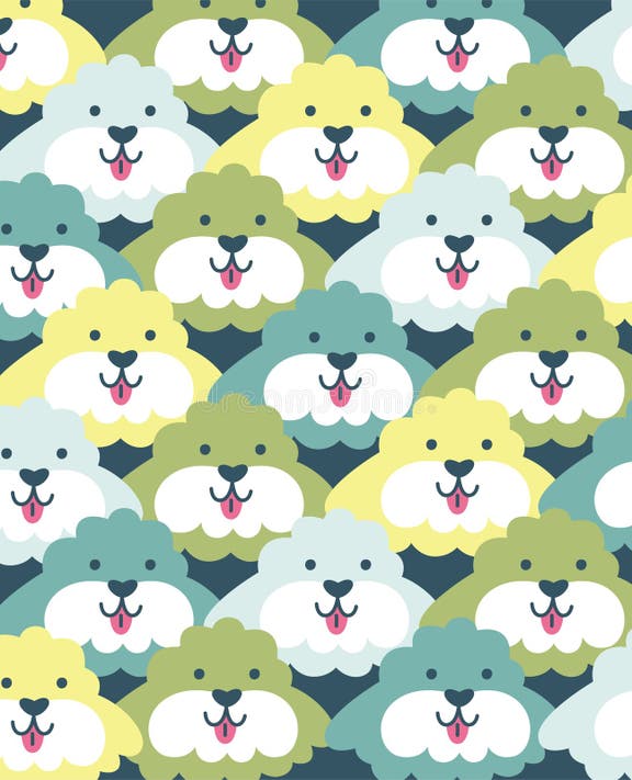 Dag Faces Background Pattern Stock Vector - Illustration of hexagon ...