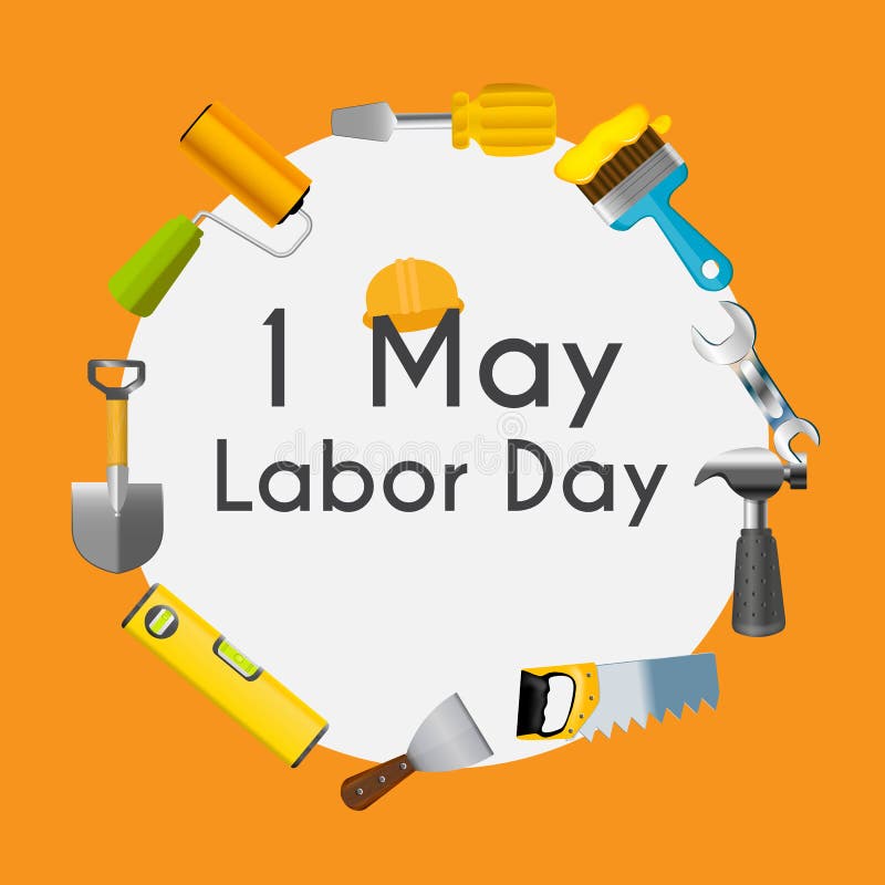 Dag Van De Arbeid 1 Mei-Affiche Vector Illustratie Vector Illustratie ...
