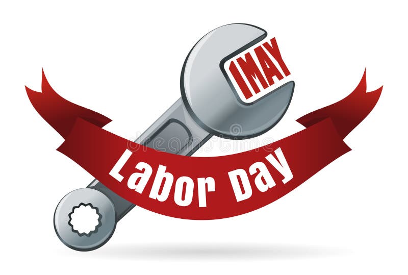 Internationale Dag Van De Arbeid 1 Mei Retro Affiche Vector Illustratie ...