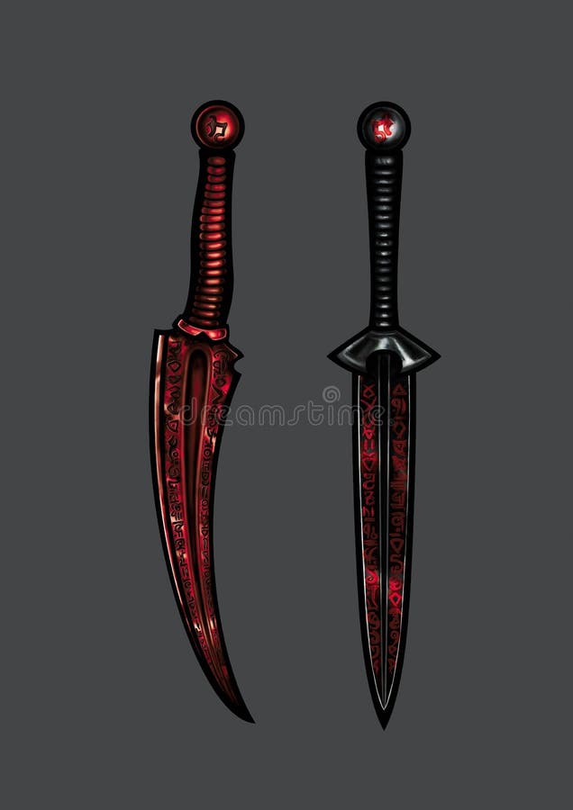 Dagas del ` s del asesino stock de ilustración. Ilustración de objeto ...