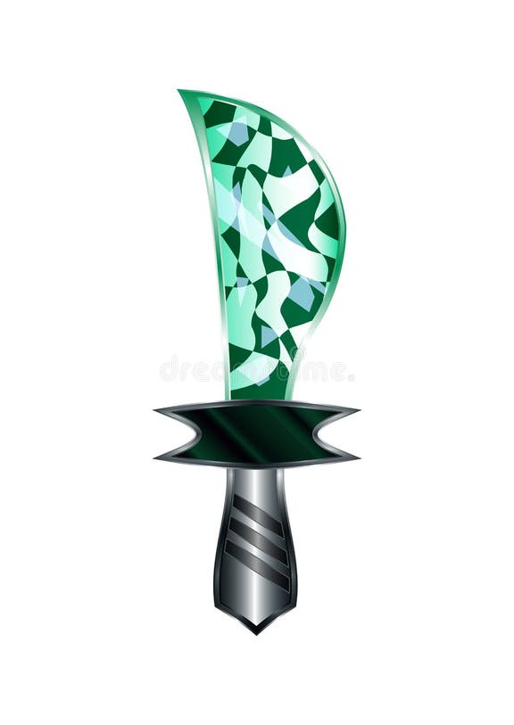 Dagger Cartoon Medieval Weapon Ilustração do Vetor - Ilustração de ...