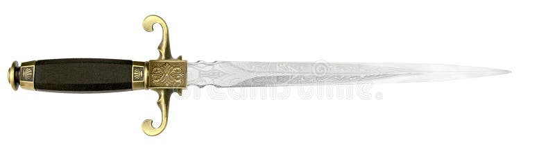 Dagger Fantasy Adventure. Sword on White Background Stock Photo - Image ...