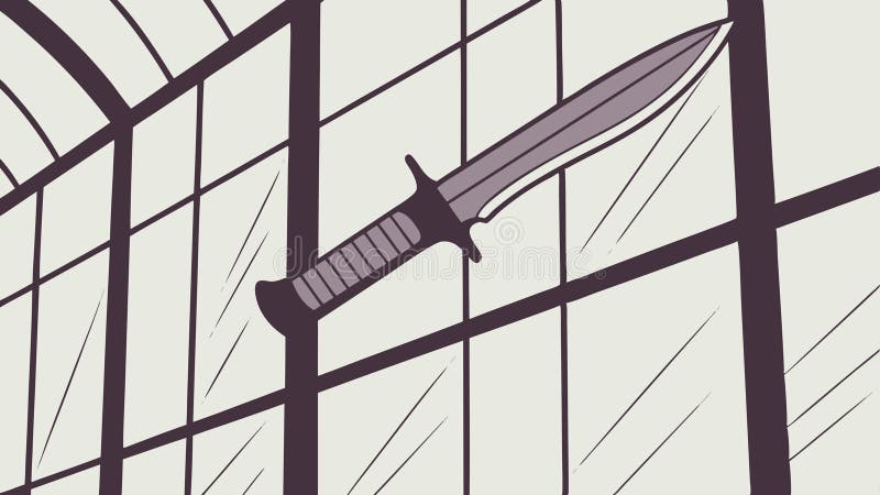 Dagger in Gridded Architectural Setting Vector Design, Vector Design ...