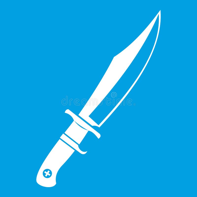 Dagger icon, outline style stock vector. Illustration of danger - 85576789