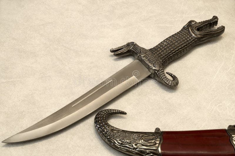 A Dagger with a Rounded End, Sharpened on One Side Stock Photo - Image ...