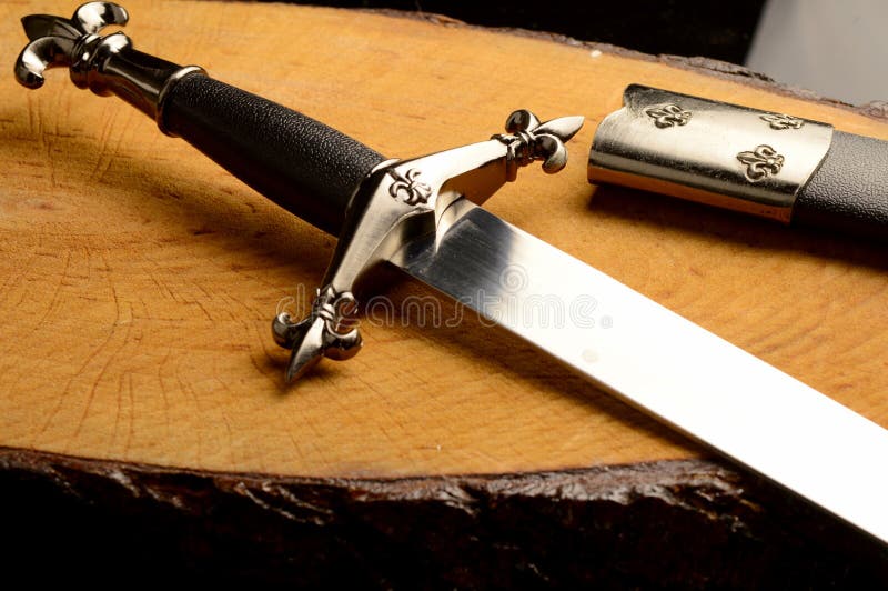 Dagger and Sheath stock photo. Image of fight, protection - 206095322