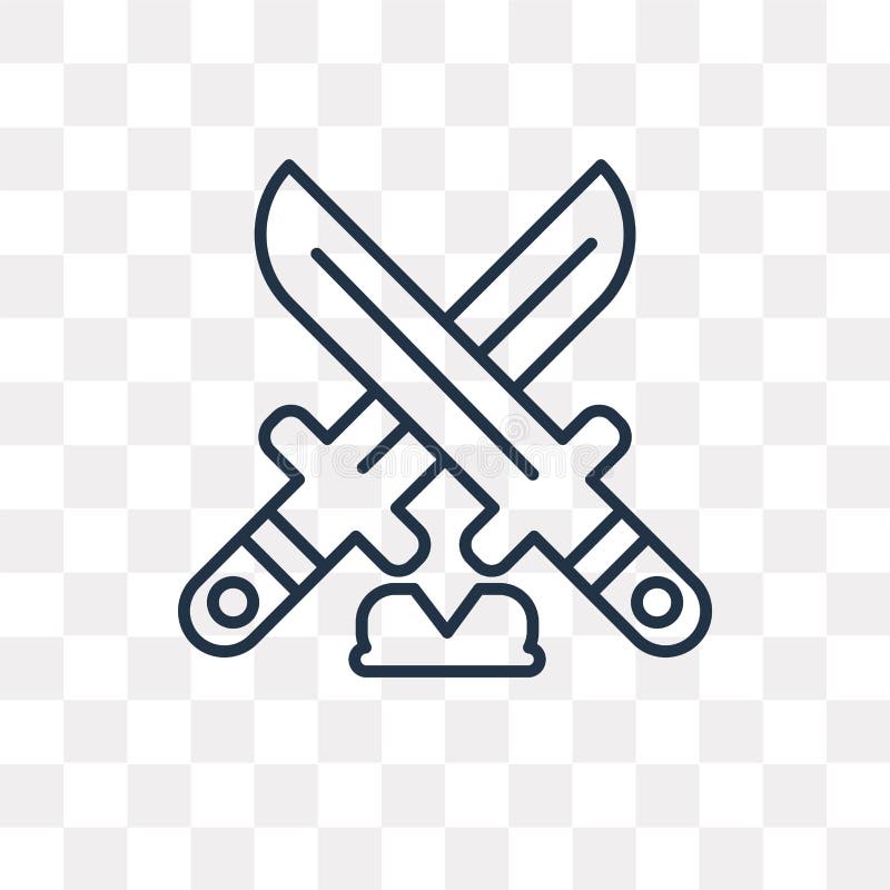 Dagger Vector Icon Isolated on Transparent Background, Dagger T Stock ...