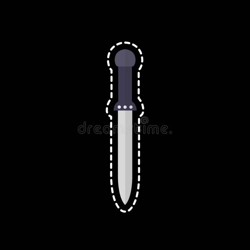 Dagger vector illustration stock illustration. Illustration of hand ...