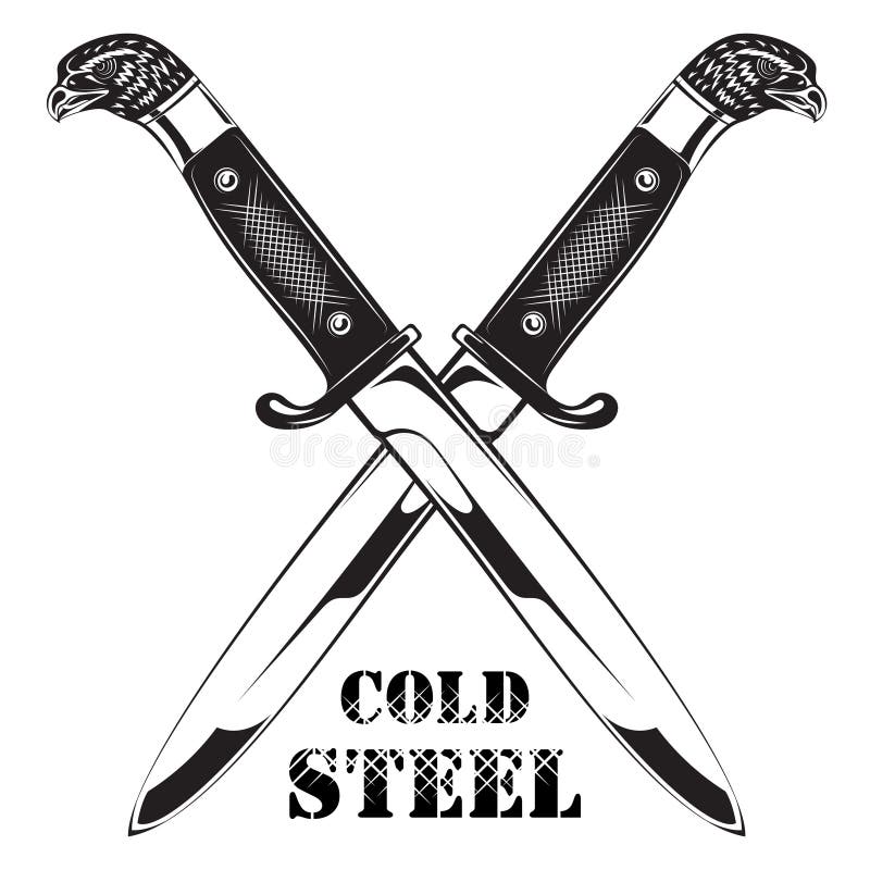 Daggers with a Handle in the Form of a Head of a Bird of Prey, Crossed ...