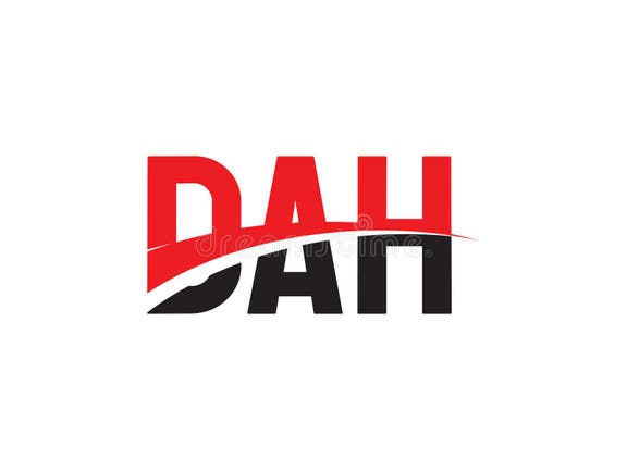 DAH Letter Initial Logo Design Vector Illustration Stock Vector ...
