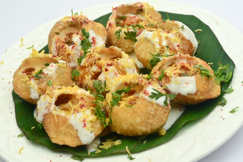 Dahi puri stock image. Image of color, close, background - 24578783