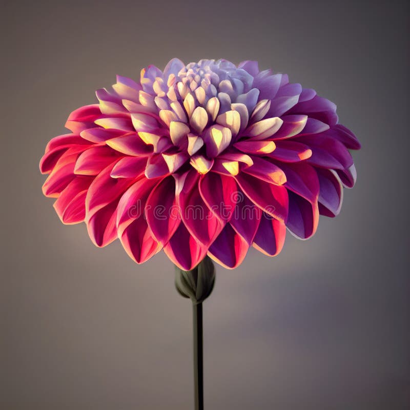 Dahlia Flower 3d Octane Render,generated with AI. Stock Illustration ...